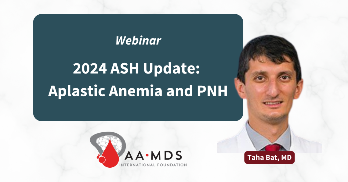 ASH 2024 Update: Aplastic Anemia and PNH | Aplastic Anemia and MDS International Foundation ...